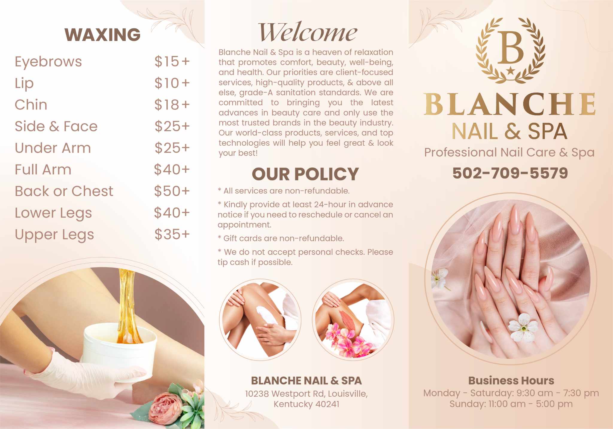 Our Services – Blanche Nails and Spa